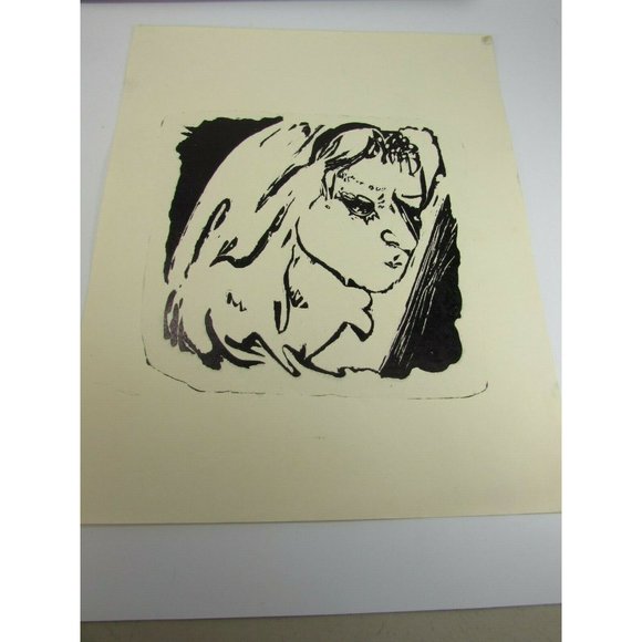Art | Vintage Lino Block Woodcut Print Artist Susan Wohl 3376 | Poshmark